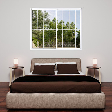 MGM Sliding Aluminum Window 100x150cm 2 Leaves with Grade E