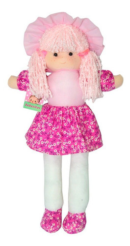 PEPONA Muñeca Pepona Ana Pata Larga Tela Algodón Artesanal 50 Cm