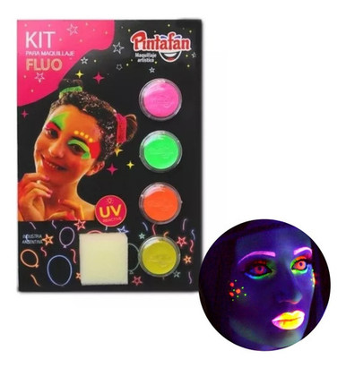 Pintafan Fluorescent Face Paint Set of 4