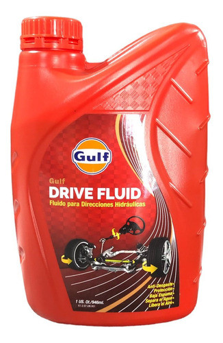 Gulf Mineral Oil Red Hydraulic Fluid 1 Liter