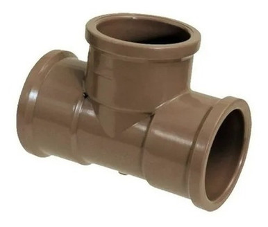 Tigre Tee Soldavel PVC Brown 110mm / 4 Inches