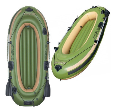 Bestway Voyager 300 Inflatable Raft with Oars - Reinforced Design