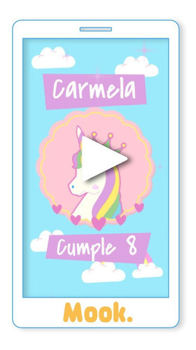 Mook Unicorn Animated Video Invitation