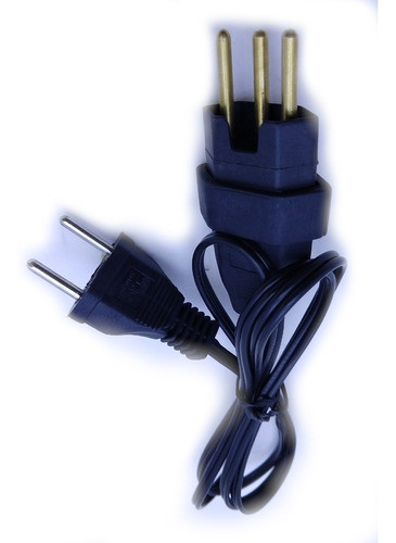Cabo Plug Adaptador 6 Pinos + Cabo M E F P/ Ligação Auto Transformador