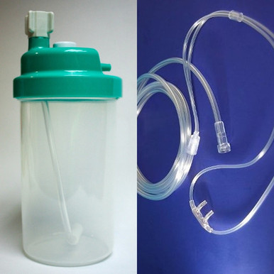 Galemed Nasal Cannula Adult X3 + Humidifier Bottle - Combo