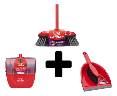 Condor Broom + Dustpan Set + Hand Dustpan with Small Broom