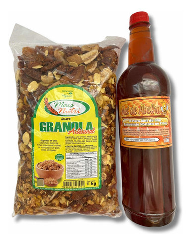 Ágape Granola 1kg with Nuts + Pure Wildflower Honey 1.4kg!