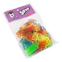 Sifap Triangular Plastic Clips Color Assorted X100 Units