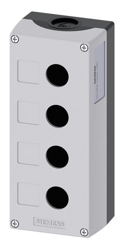 Sirius Act Empty Plastic Box, Gray for 4 Elements