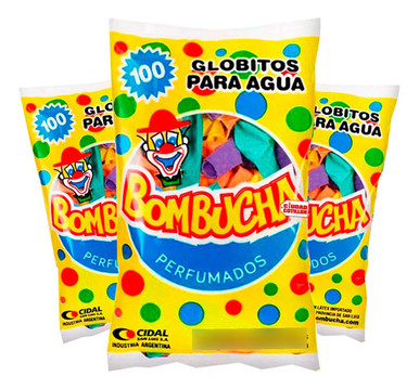 Bombucha X3 Globo Agua Bolsa X100 Carnaval
