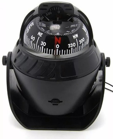 HF Náutica Nautical Marine Compass Black Boat Fishing
