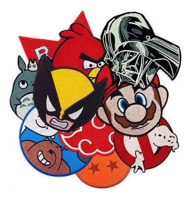 Freaky Shop Anime, Comics, Series Embroidered Patches - 5 Units, 7cm