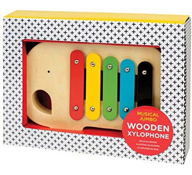 Petit Collage Modern Elephant Xylophone Made of Wood