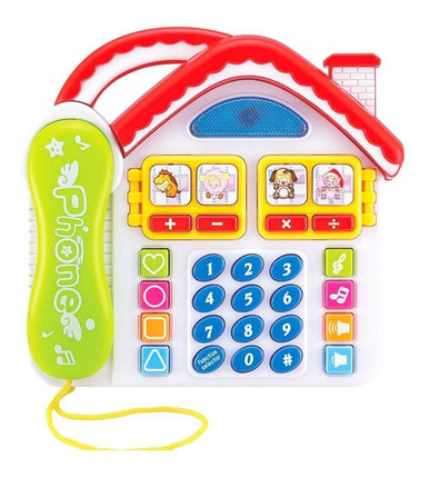 DM Toys Fun Educational Telephone with Light and Sound DMT2961