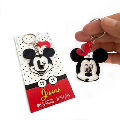 Viabyte Kids Souvenir Mickey Mouse Keychains - Pack of 30 - 3D Printed