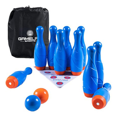 Gamelife Sports Magnarack Bowling Set with 10 Magnetic Pins
