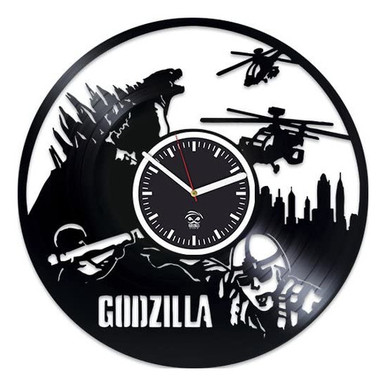 Kovides Godzilla - Vinyl Wall Clock, Godzilla Design