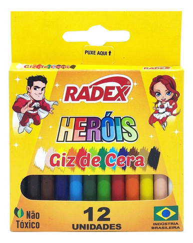 Radex Soft Trace Crayons Super Coverage 12 Colors