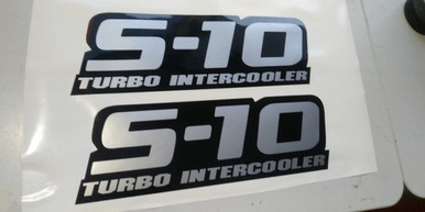 Chevrolet S10 Intercooler Side Box Stickers - 2 Units