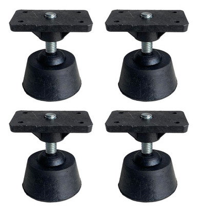 Bilhares Platinum Rubber Leveling Feet for Pool / Foosball / Chess Tables