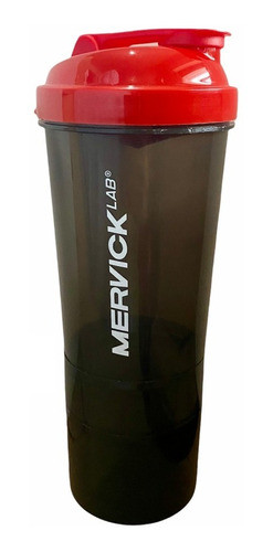 MervickLab Big Shaker 600 mL - Mixer and Pill Organizer with 3 Compartments