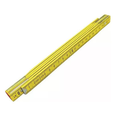 Generic Foldable Wooden Carpenter's Meter 100cm Laminated