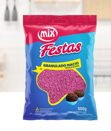 Mix Granulado Rosado 500 Gr. Repostería Confitería