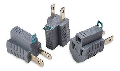Cable Matters Asuntos De Cable (Pack of 3) Polarized Ground Adapters in ...