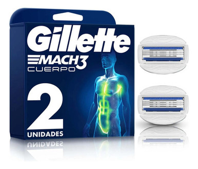 Gillette Mach3 Body Replacement Razor 2 Units