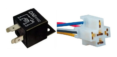 DNI Relay Auxiliary 0102 Universal 12V 40A + Socket