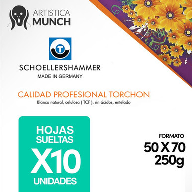 Schoellershammer Watercolor Paper Torchon 50x70 250g 10 Sheets