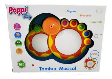 Poppi Baby Interactive Musical Drum With Light And Sound
