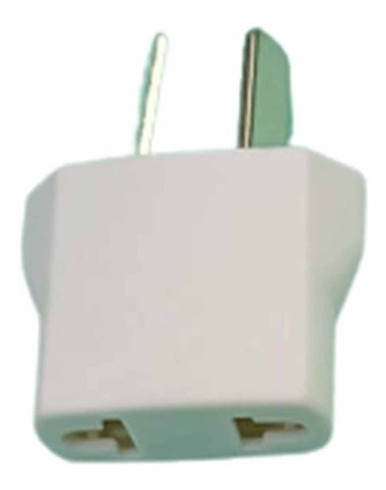 Mikawa Ficha Adap 110 - 220 Patas Oblicuas Blanco Bolsa X 100unid