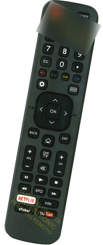 Smart TV Remote Control EN2H27 for BGH, Noblex, Sanyo, JVC and More