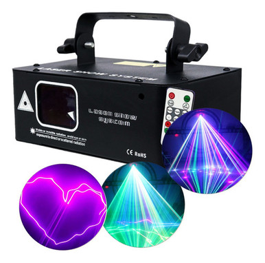PDE RGB Laser Show Projector 500mW DMX Lighting with Special Effects