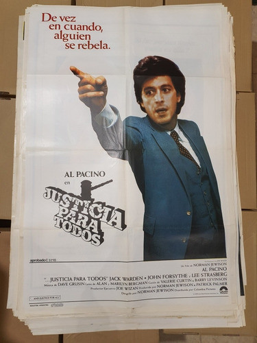 Original Movie Poster - Al Pacino - Justice For All - 1865