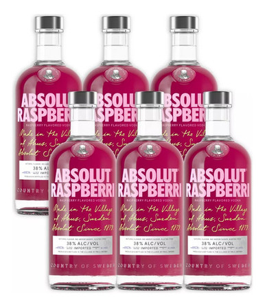 Absolut Raspberri Vodka 700ml x6 - GoBar®