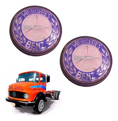 Mercedes Benz Caixa 2 Emblema Cafe 1113 Ondulado Mb