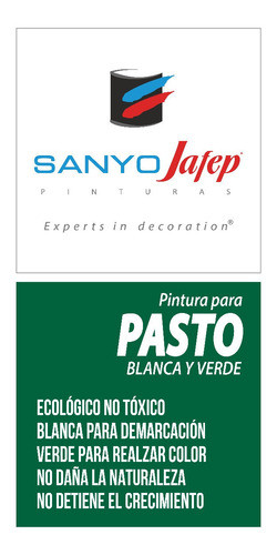 Sanyo Jafep Green Grass Paint 20L 15% Off 2nd Unit
