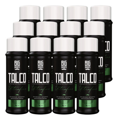 Big Barber Ultrafine Talc Powder 140g Velvet Touch Box with 12 Units