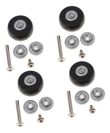 Generic Replacement Luggage Wheels Set - 4 Travel Bag Wheels