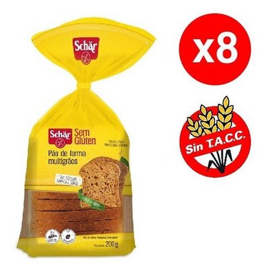 Schar Multigrain Rustic Bread Gluten-Free Box of 8 Units