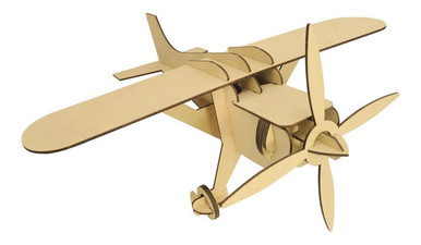 Atacadão do Artesanato MDF Miniature Airplane Kit - 2 Monomotor Models ...