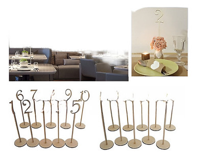 20pcs Madera MDF Table Numbers Set 1-20 with Base