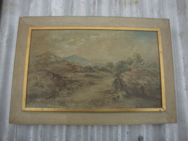 Generic Antique Oil Painting on Canvas Signed 49.6 X 33.7 X 2.5 Pro