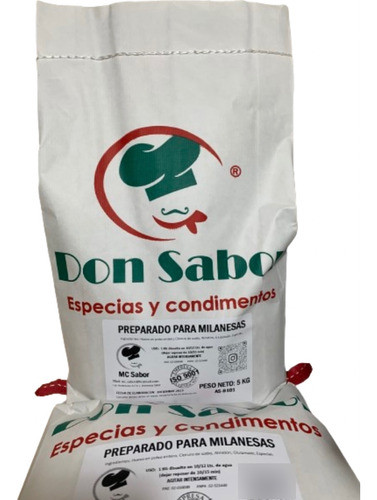 Don Sabor Integral Milanesas X 5 Kg Precio Especial X Mayor