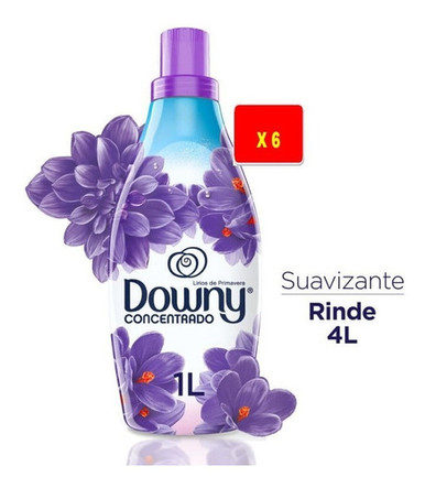 Downy Concentrated Fabric Softener Lirios De Campo 1 Liter x 6 Units