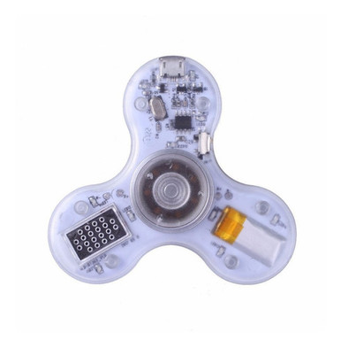 TS Fidget Spinner Acrilico Parlante Bluetooth Luces RGB