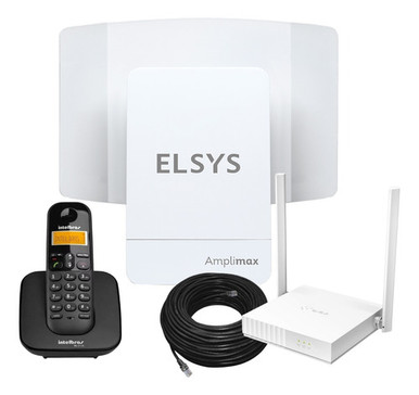 Amplimax Elsys 4G Voice Kit + Cordless Phone + Router + Cable