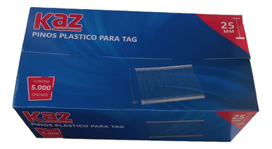 Kaz Plastic Pins for Tags - 25mm Label Fixation - 5000 Count